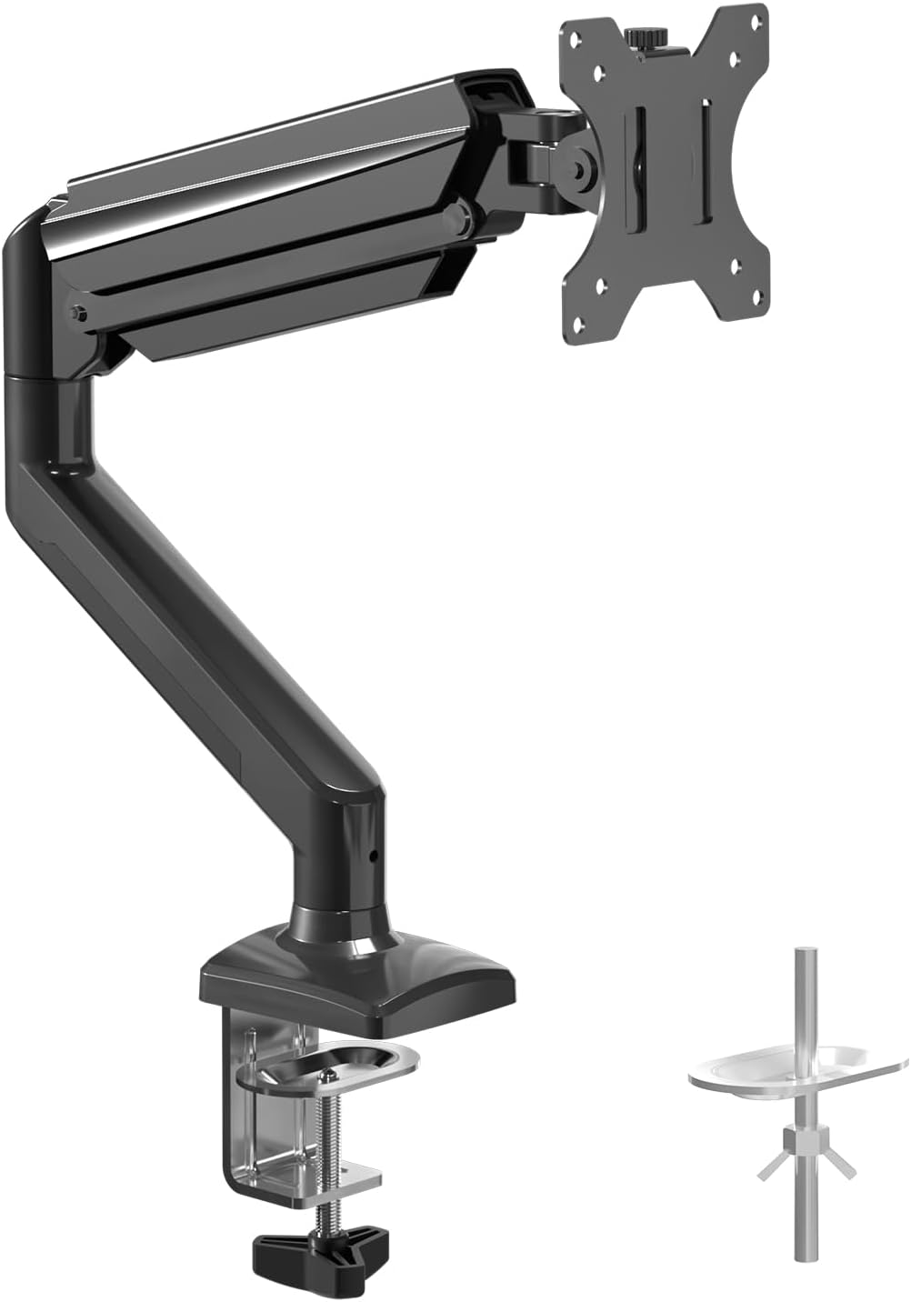 Suptek Single Monitor Arm Gas Spring, Monitor Arm Desk Mount for 17-27 ...