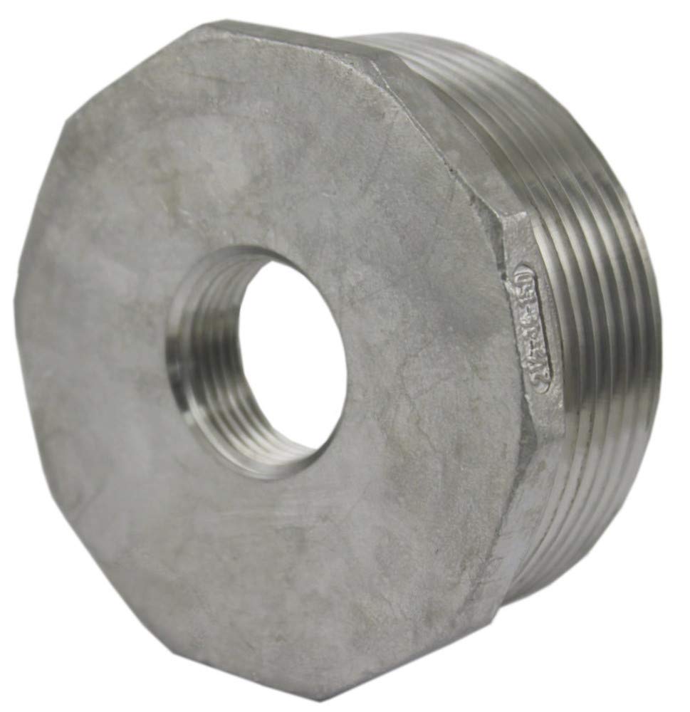 Snapklik.com : Duda Energy Stainless Steel Fittings Bushing 2-1/2" Male ...