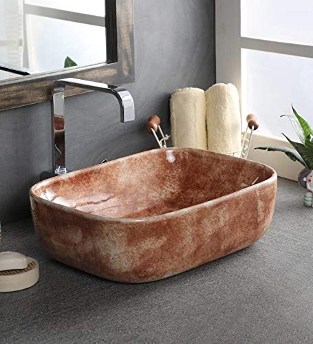 Zoyo Cera Joyo Cera Rectangular Designer Ceramic Wash Basin / (Inch ...