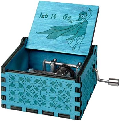 Amazon.com: fezlens Wood Music Boxes Frzon Antique Engraved Wooden ...