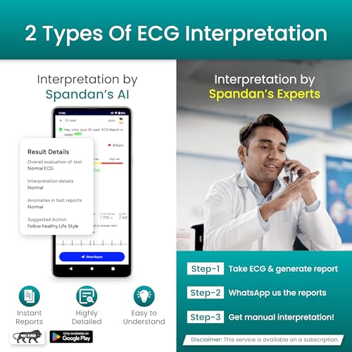 Sunfox Spandan Neo | ECG Device | Heart Rate Monitor | Detects AFib ...
