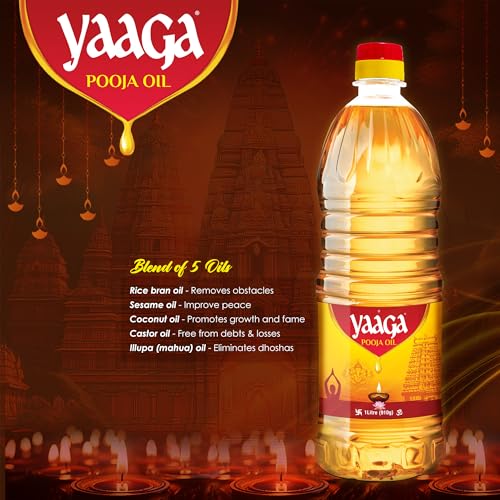 Yaaga Pooja oil | Pancha Deepam oil | with Jasmine Fragrance | Pack Of ...