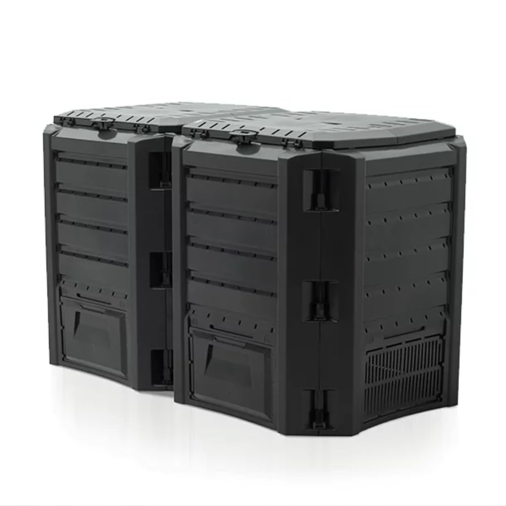 Large Outdoor Compost Bin | Garden Composter with Lid | 380L, 800L ...