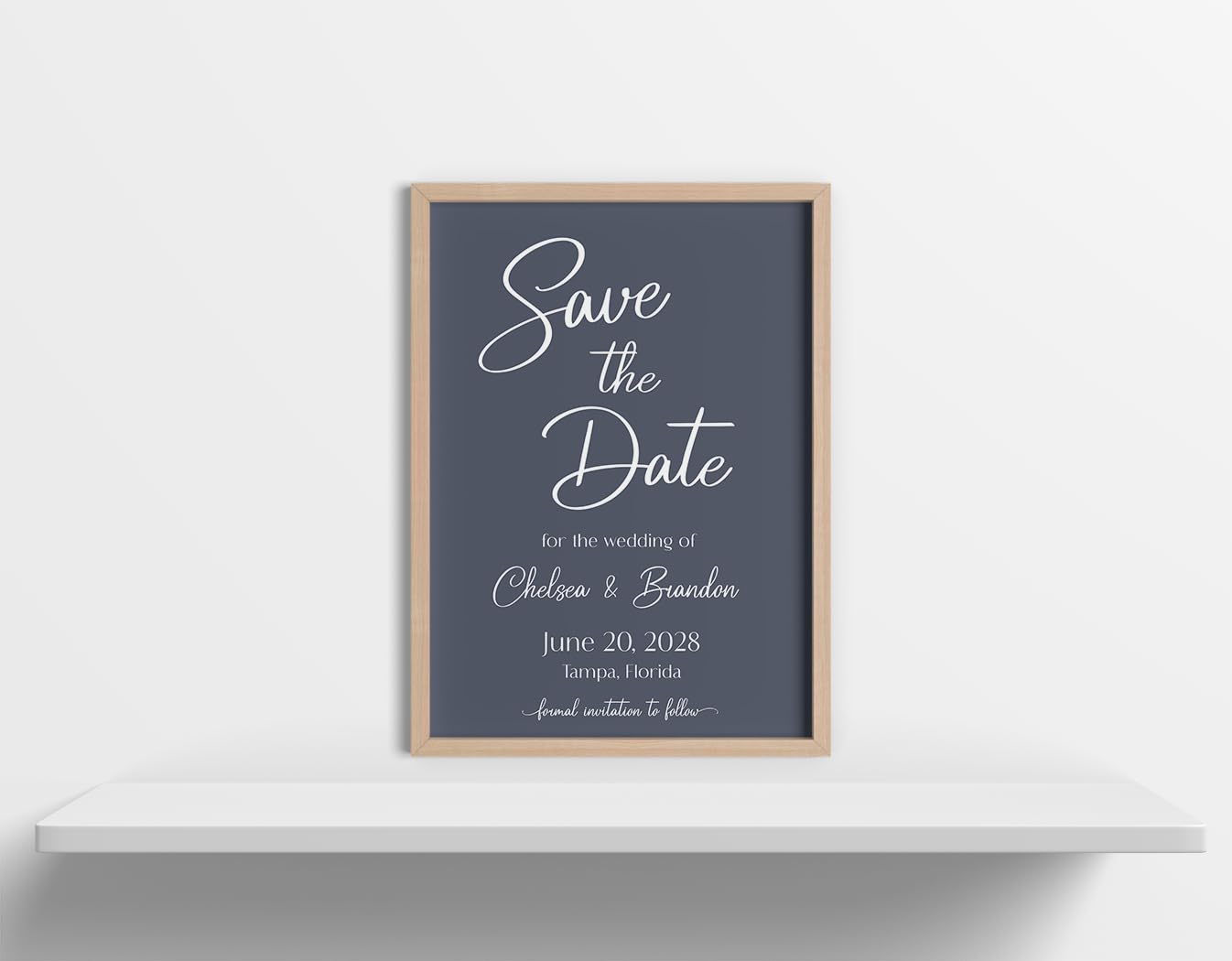 Tarjetas Para Guardar La Fecha Para Recién Comprometidos Invitación