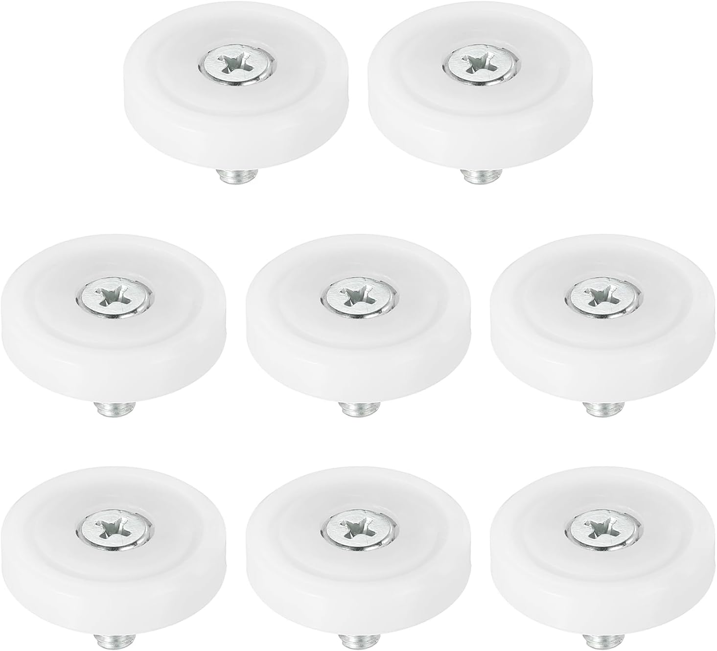 PATIKIL 29mm Drawer Rollers, 8 Pack Plastic Drawer Pulley Replacement ...