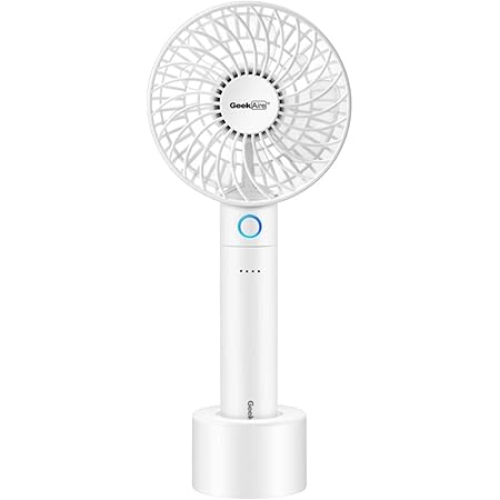 Buy Geek Aire, 5 Inch Rechargeable Misting Turbo Handheld Fan with 2600 ...