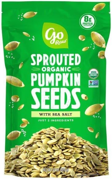 Amazon.com : Go Raw Pumpkin Seeds, Sprouted & Organic, 22 OZ (2 ...