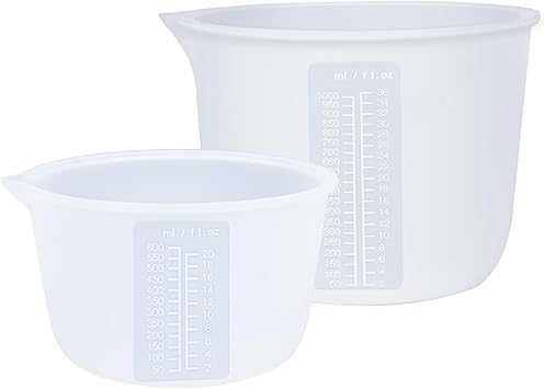 Amazon.com: Silicone Measuring Bowl-Epoxy Resin, Fluid Art, Butter ...