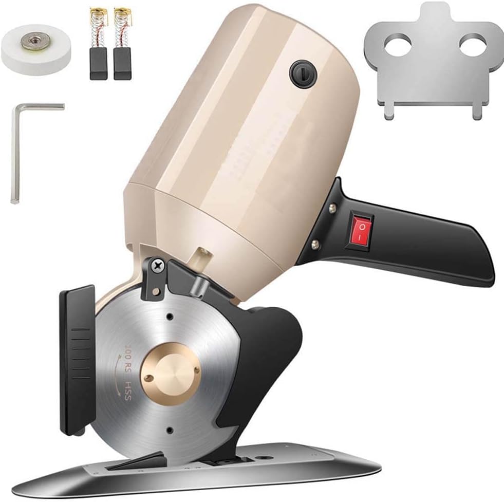 Amazon.com: Electric Rotary Fabric Cutter Cloth Cutting Machine ...