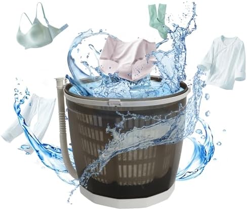 Amazon.com: Portable Hand-Operated Drum Washing Machine, Non-Electric ...