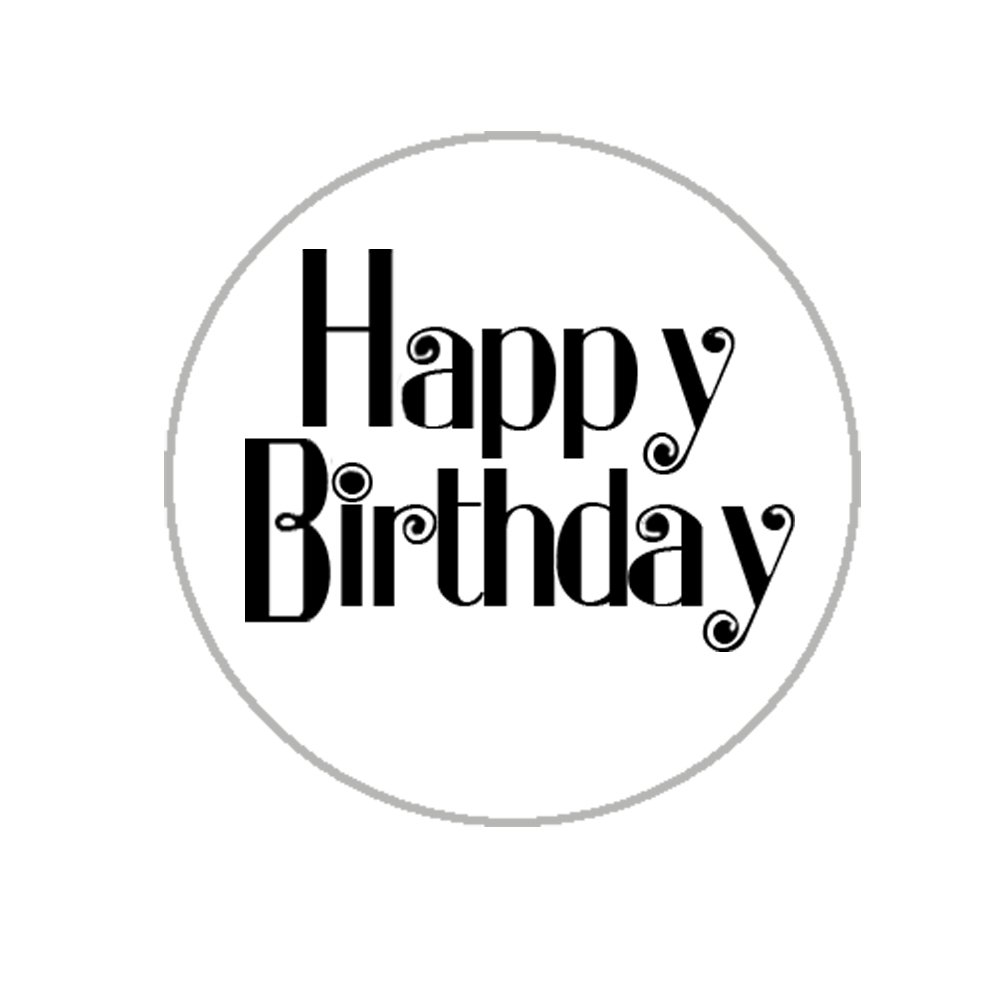 Amazon.com : Happy Birthday Envelope Seals - 1.2" Happy Birthday ...