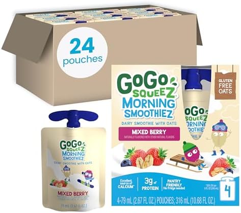 Amazon.com: GoGo squeeZ yogurtZ Variety Pack, Strawberry & Banana, 3 oz ...