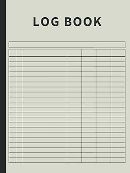 Amazon.com: Log Book: Large Multipurpose with 7 Columns to Track Daily ...