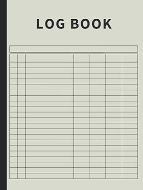 Amazon.com: Log Book: Large Multipurpose with 7 Columns to Track Daily ...