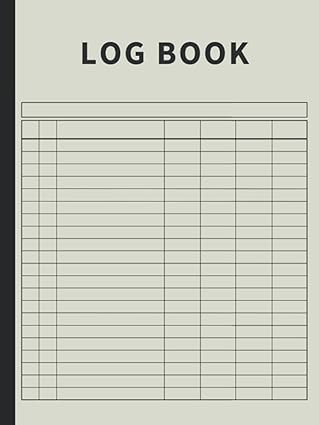 Amazon.com: Log Book: Large Multipurpose with 7 Columns to Track Daily ...