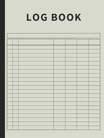 Amazon.com: Log Book: Large Multipurpose with 7 Columns to Track Daily ...