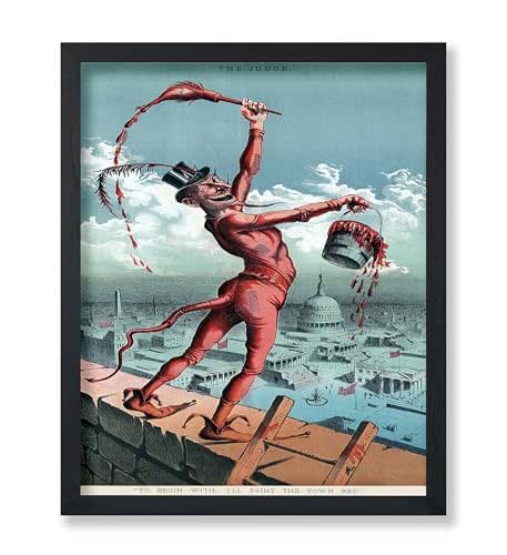 Amazon.com: Monem Art The Judge Poster - I'll Paint The Town Red Print ...