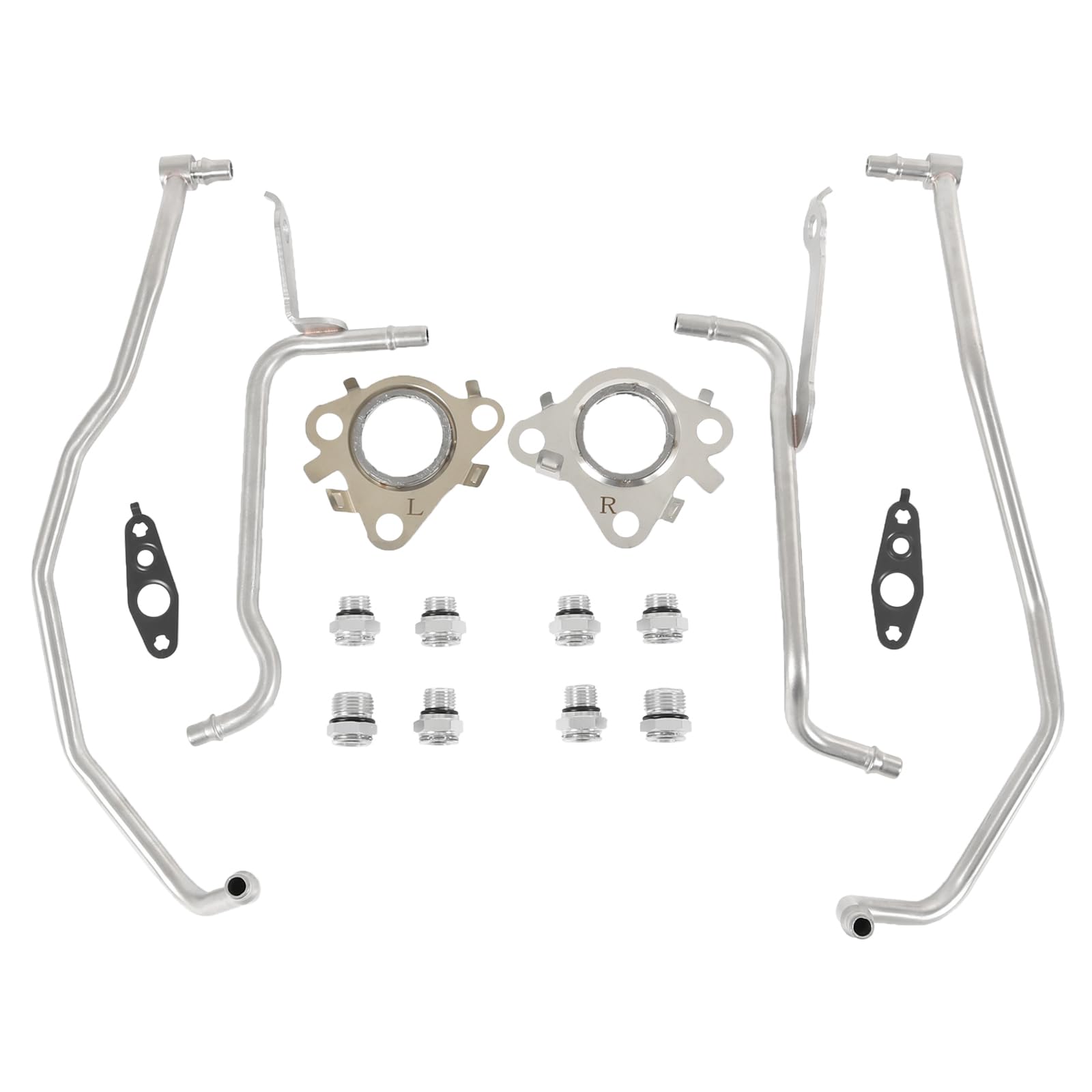 Amazon.com: Rimamoka Driver Side + Passenger Side Turbo Coolant Line ...