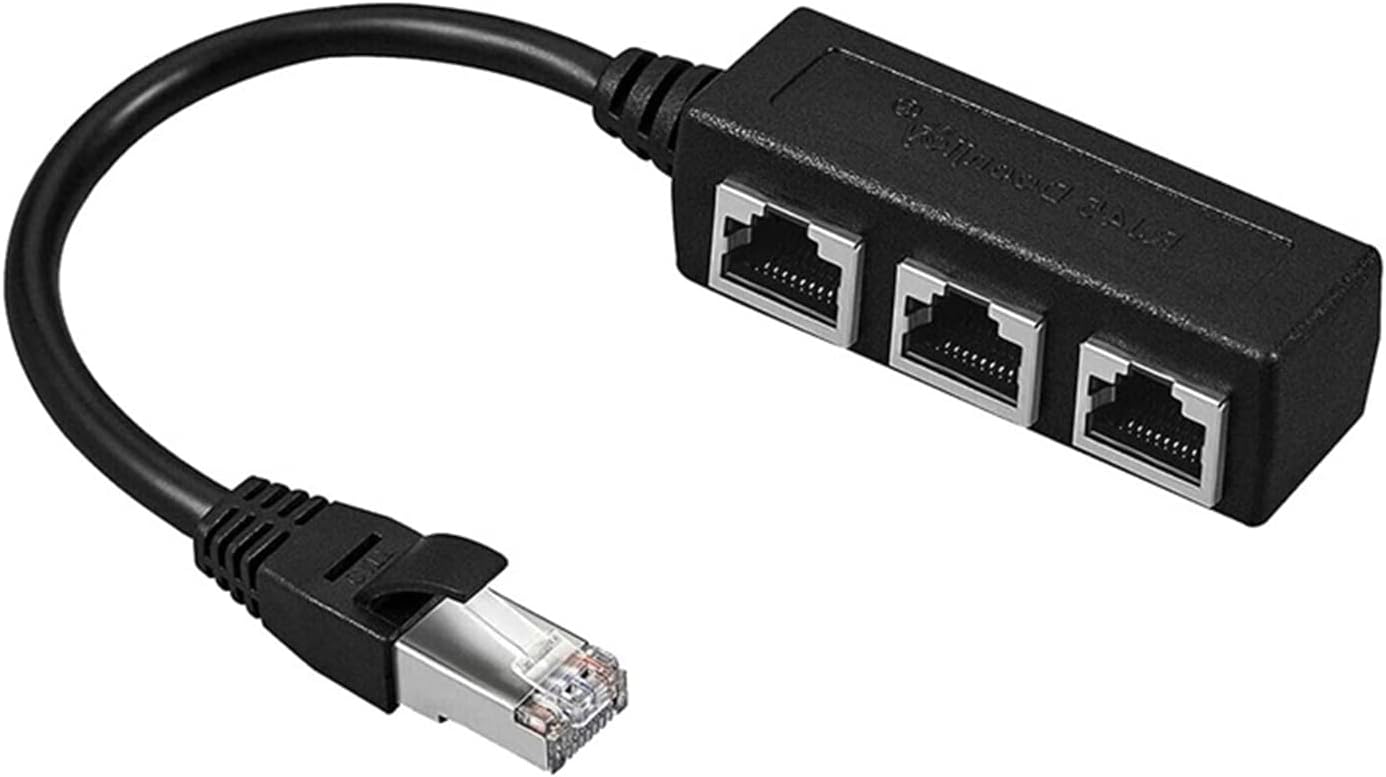 RJ45 Red Divisor, RJ45 ethernet 1 Macho a 3 Hembra, Separador Red ...