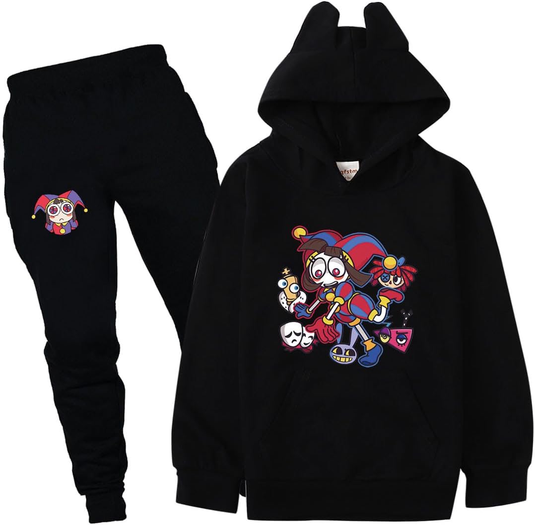 Boys The Amazing Digital Circus Tracksuit Pocket Hoodie & Joggers 2Pcs ...