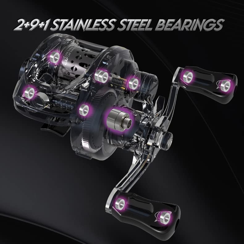 DOVIELLO HICC50 136g Ultralight Baitcaster Reels BFS Reel Baitcasting ...