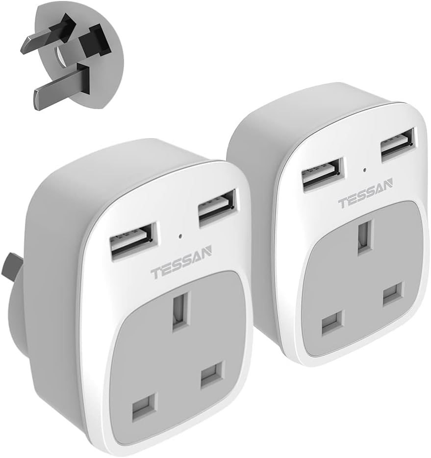Gadgets Hut UK - 2 x UK to Australia Travel Adapter, Plug for visitors ...