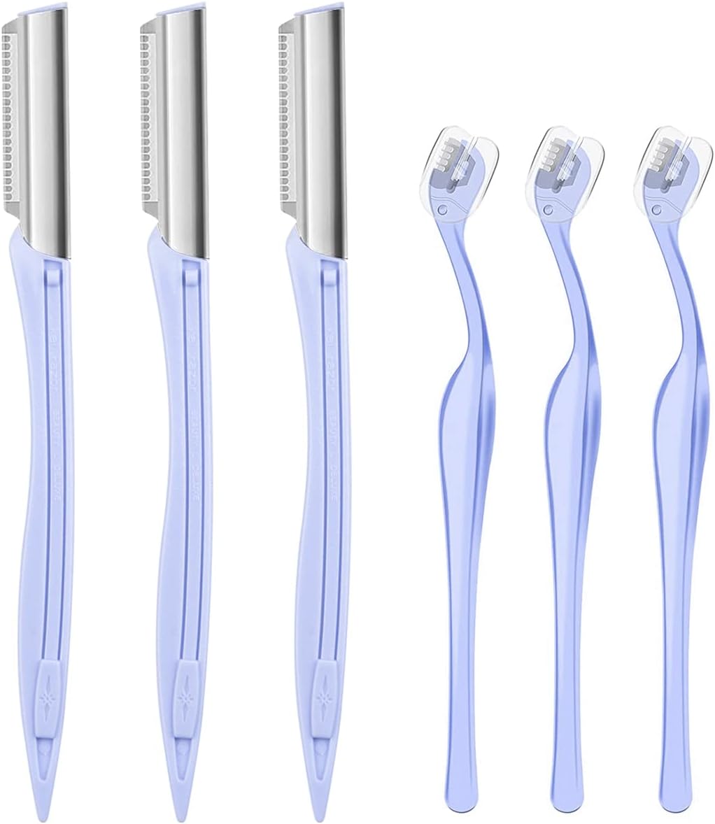 Face Razor Eyebrow Razors Face Shavers with Cover for Women 6PCS ...