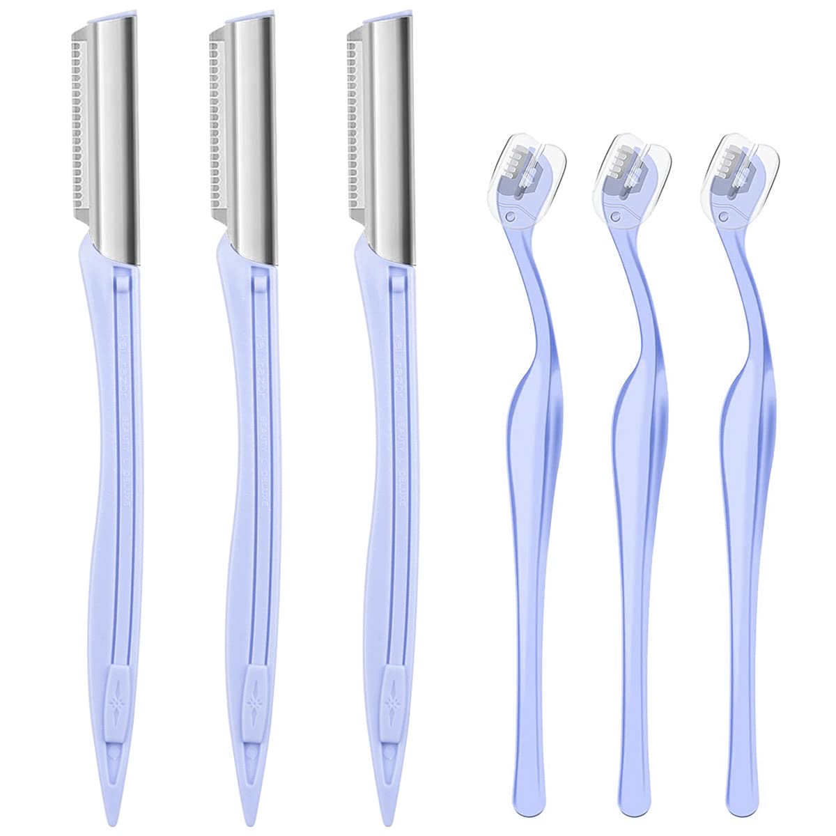 Face Razor Eyebrow Razors Face Shavers with Cover for Women 6PCS ...