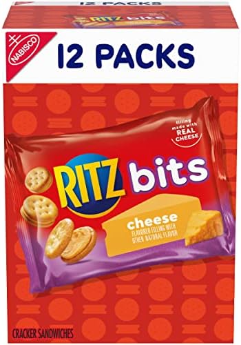 Amazon.com: RITZ Bits Cheese Sandwich Crackers, Lunch Snacks, 12 Snack ...
