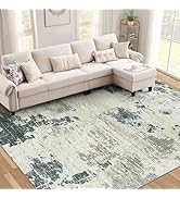 Amazon.com: Area Rugs 9x12 Living Room: Large Machine Washable Rug with ...