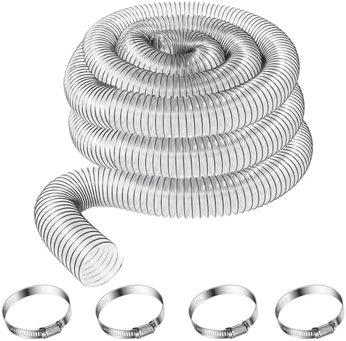 Amazon.com: MLOLM 4in Dust Collection Hose Flexible Pvc Dust Collection ...