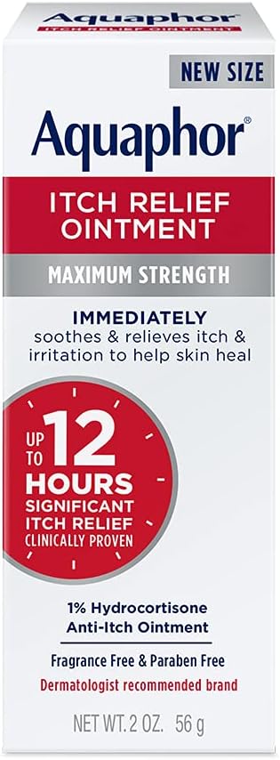 Amazon.com : Aquaphor Itch Relief Ointment, Maximum Strength 1% ...