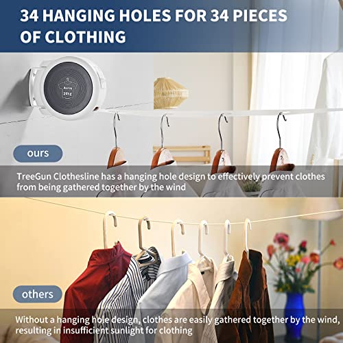 Snapklik.com : Retractable Clothesline, Wall Mounted Clothing Line ...