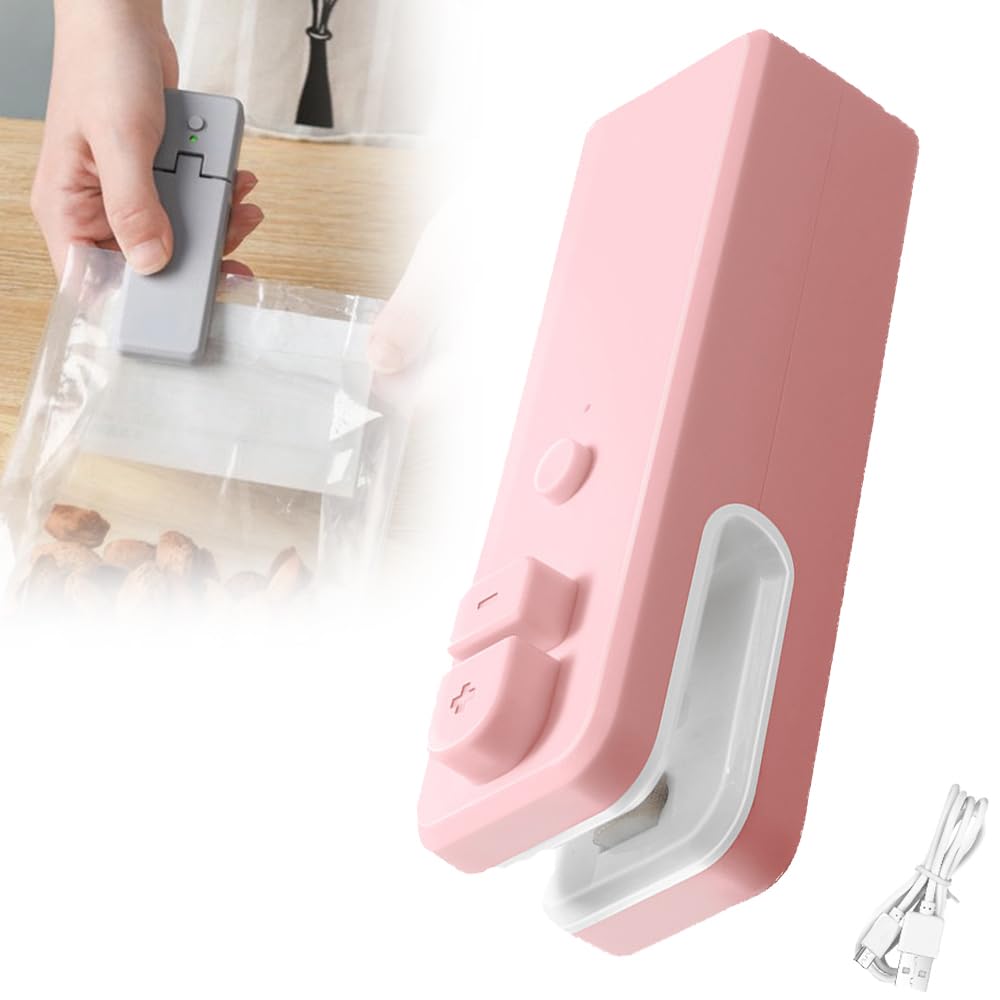 Amazon.com: 2 in 1 Mini Bag Sealer,2025 Upgrade Rechargeable Magnetic ...