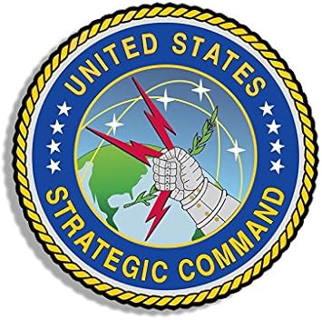 Amazon.com: Round United States Strategic Command Seal Sticker ...