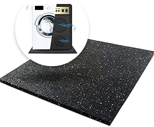 etm Anti-Vibration Washing Machine Mat - Soundproof Mat | Thick Rubber ...