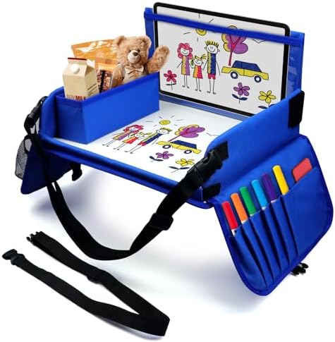 Amazon.com: Julaiwy Travel Tray for Kids, Carseat Table Tray for Road ...