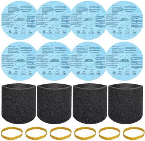 6 Pack 90107/90137 Reusable Dry Filters and 3 Pcs 90585 Foam Sleeve ...
