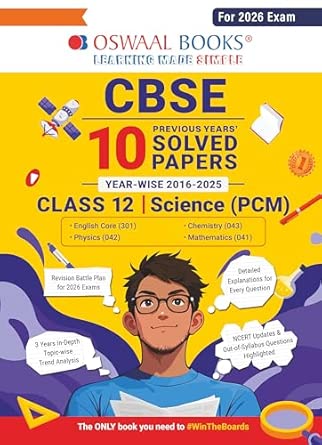 Oswaal CBSE 10 Previous Years' Solved Papers, Yearwise (2016-2025 ...