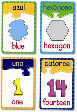 Amazon.com: Learning Resources English/Spanish Puzzle Cards Numbers ...
