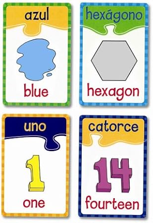 Amazon.com: Learning Resources English/Spanish Puzzle Cards Numbers ...