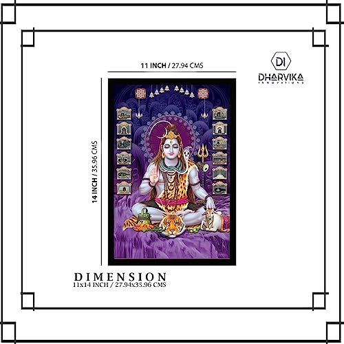 Dharvika Innovations Lord Shiva photo frame for home decor /Mahadev ...