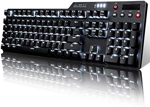 Amazon.co.jp: Ajazz AK35i Mechanical Gaming Keyboard 104 Keys and 6 ...