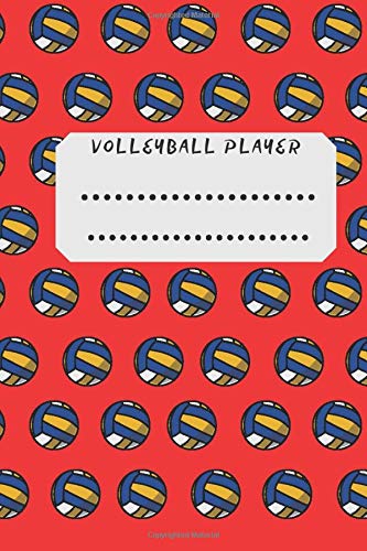 Volleyball player notebook for school, college students, kids, boys and ...