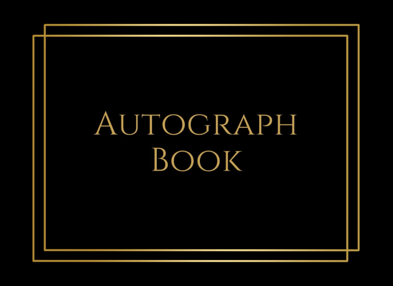 Black Autograph Book: Small, Elegant Pad for Signatures of Celebrities ...