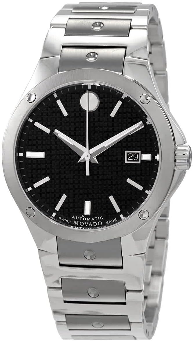 Amazon.com: Movado SE Automatic Black Dial Men's Watch 0607551 ...