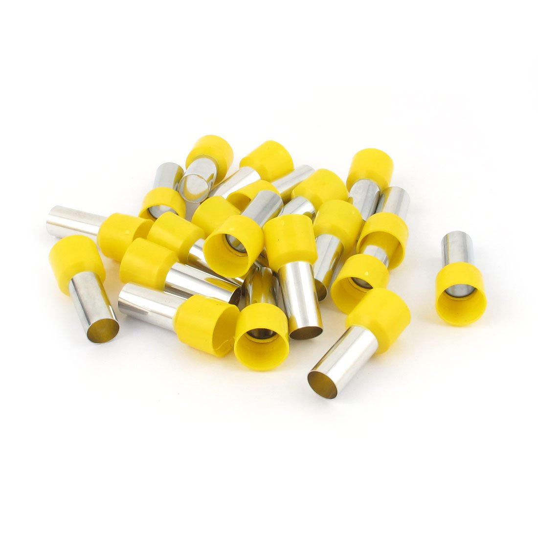 uxcell Wire Crimp Terminal Insulated Ferrule Yellow E25-16 4AWG with 20 ...