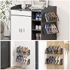 Amazon.com: Wall Mounted Shoe Rack, 3 Pack Wall Shoe Rack Holds 6 pairs ...