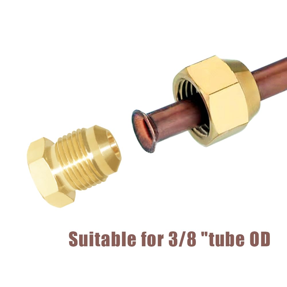 3/8 Cap For Water Line Legines Brass SAE 45 Degree Flare Tube Fitting ...