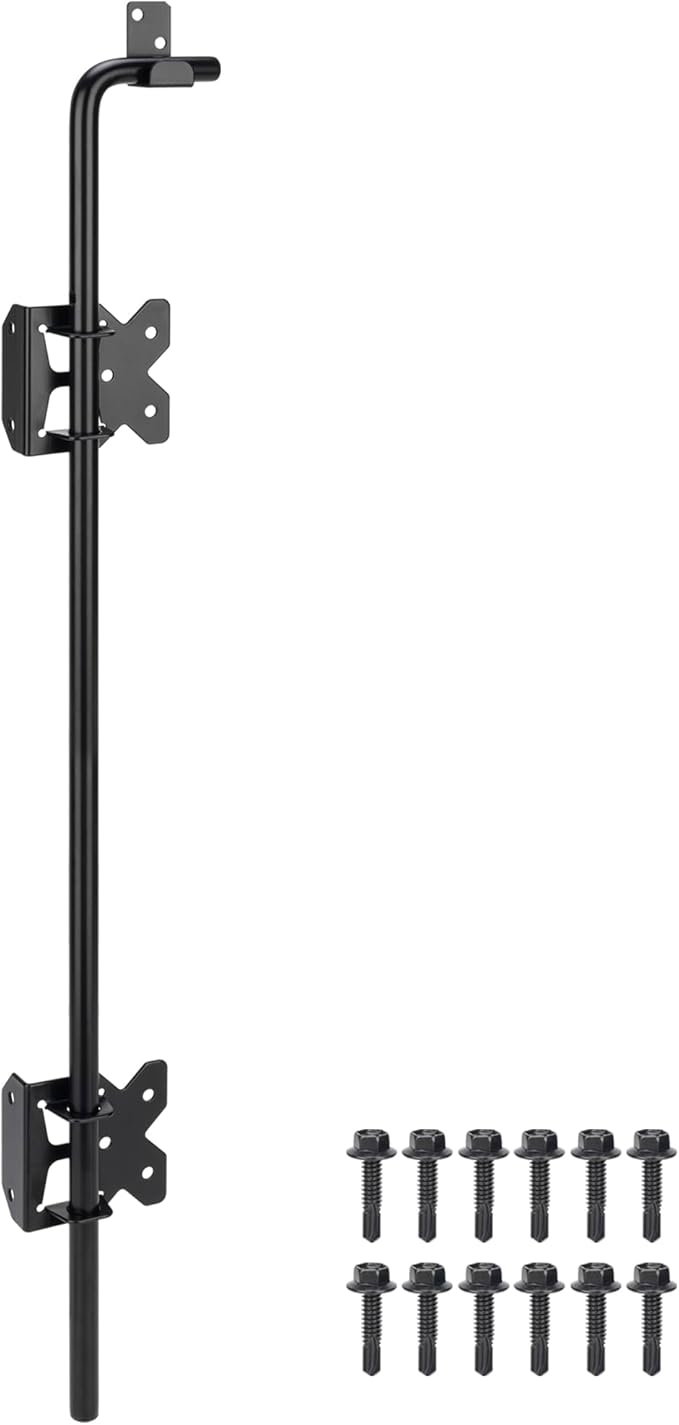 Amazon.com: Heavy Duty 36 Inch Cane Bolt Gate Drop Rod Gate Stopper ...